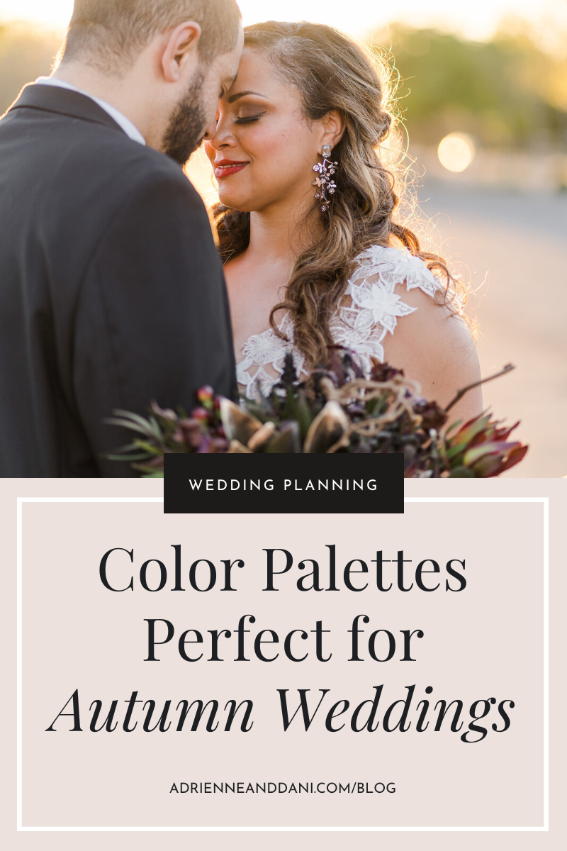 Fall Wedding Color Palettes - Adrienne and Dani Photography